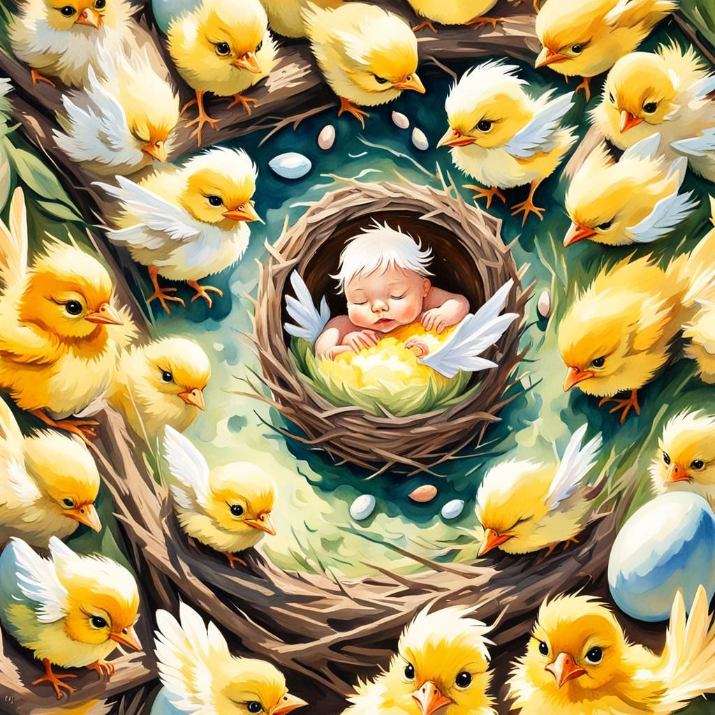Baby chicks - AI Generated Artwork - NightCafe Creator