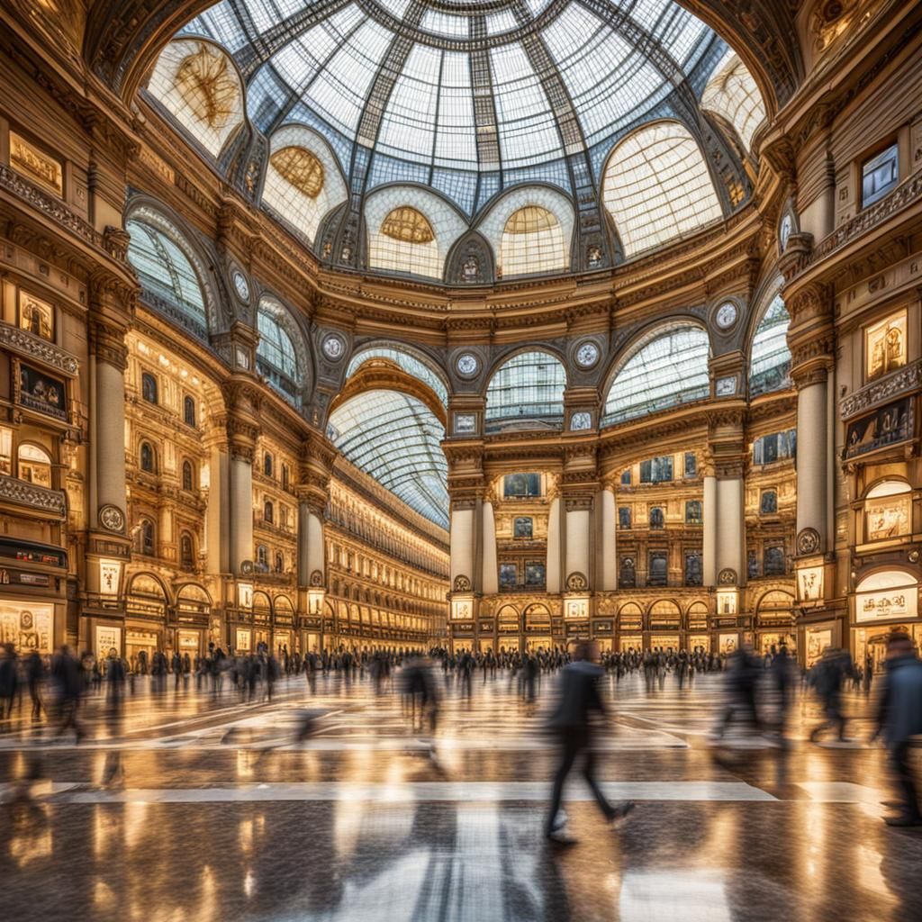 The Galleria Vittorio Emanuele II - Milan - AI Generated Artwork ...