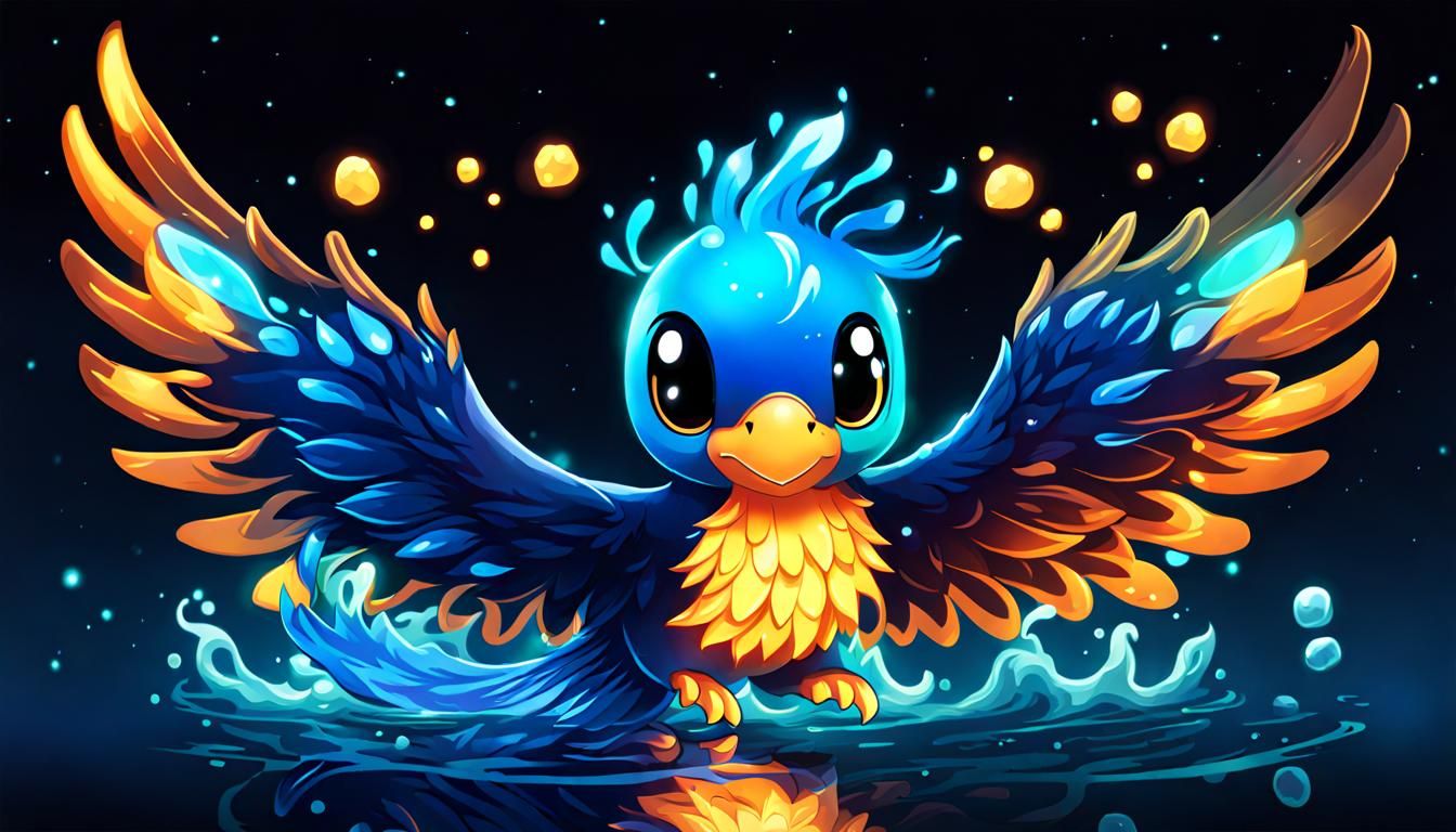 A cute chibi Phoenix - AI Generated Artwork - NightCafe Creator