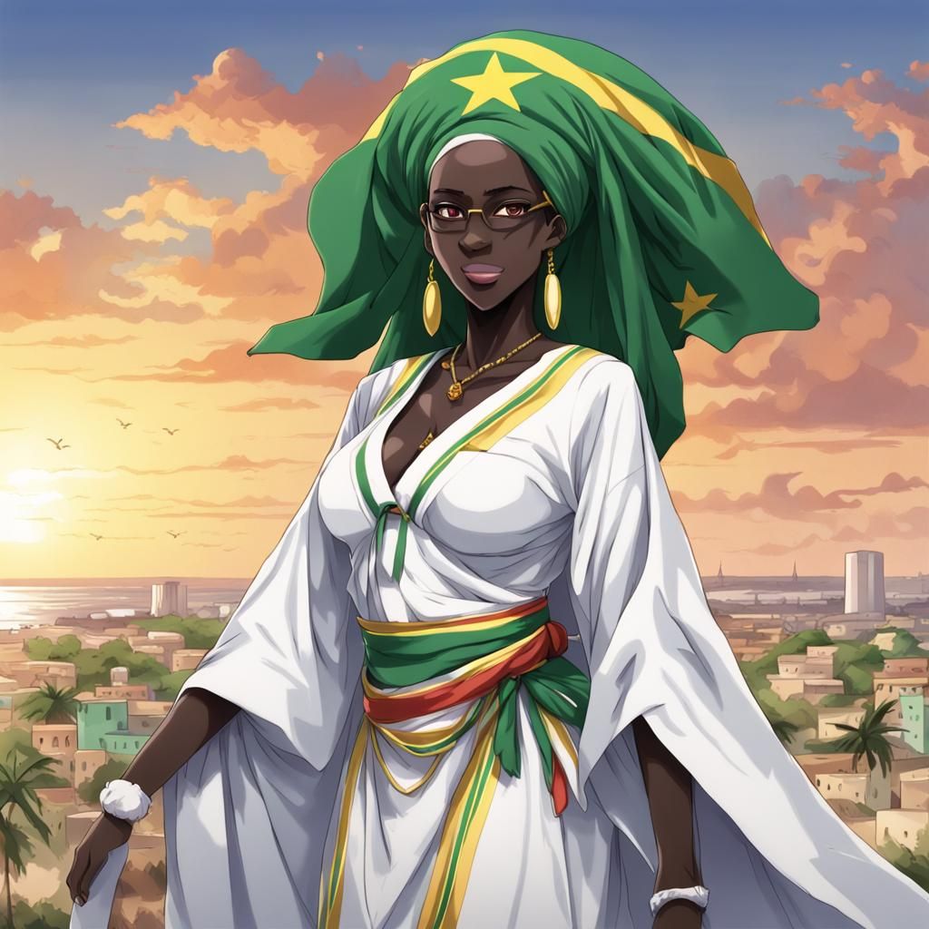 Nation Anime: The Republic of Senegal - AI Generated Artwork ...