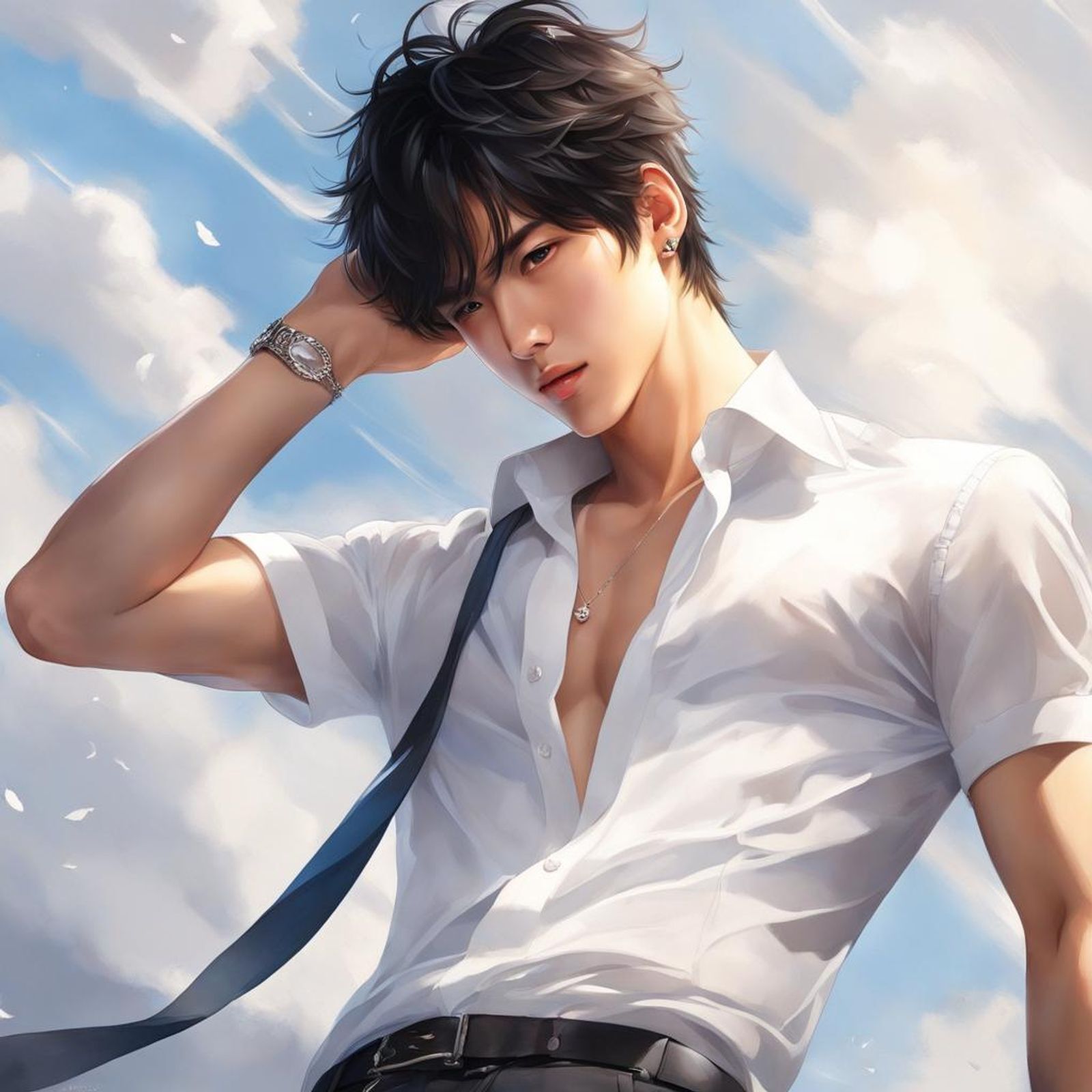 Handsome boy - AI Generated Artwork - NightCafe Creator