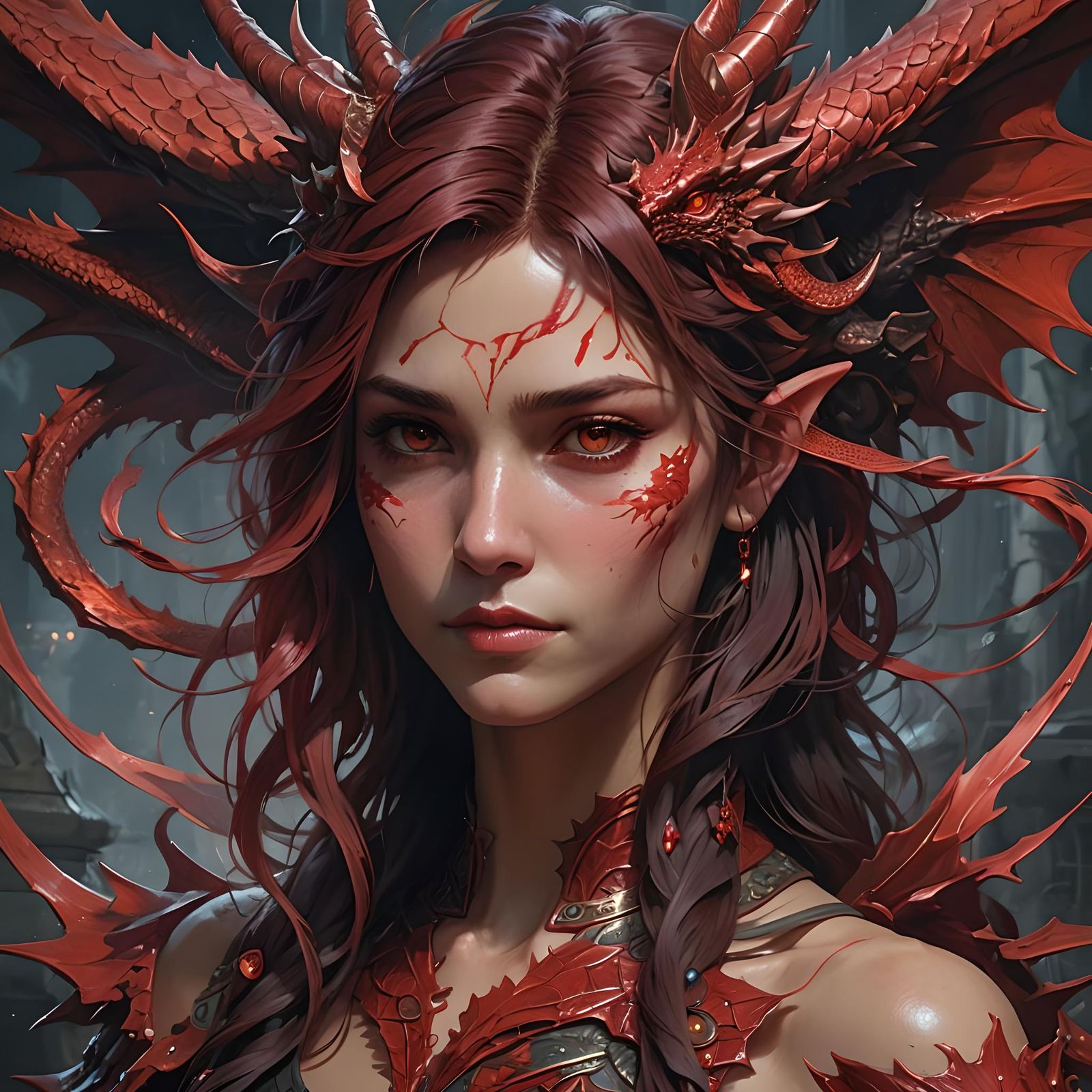 red dragon after dark - AI Generated Artwork - NightCafe Creator