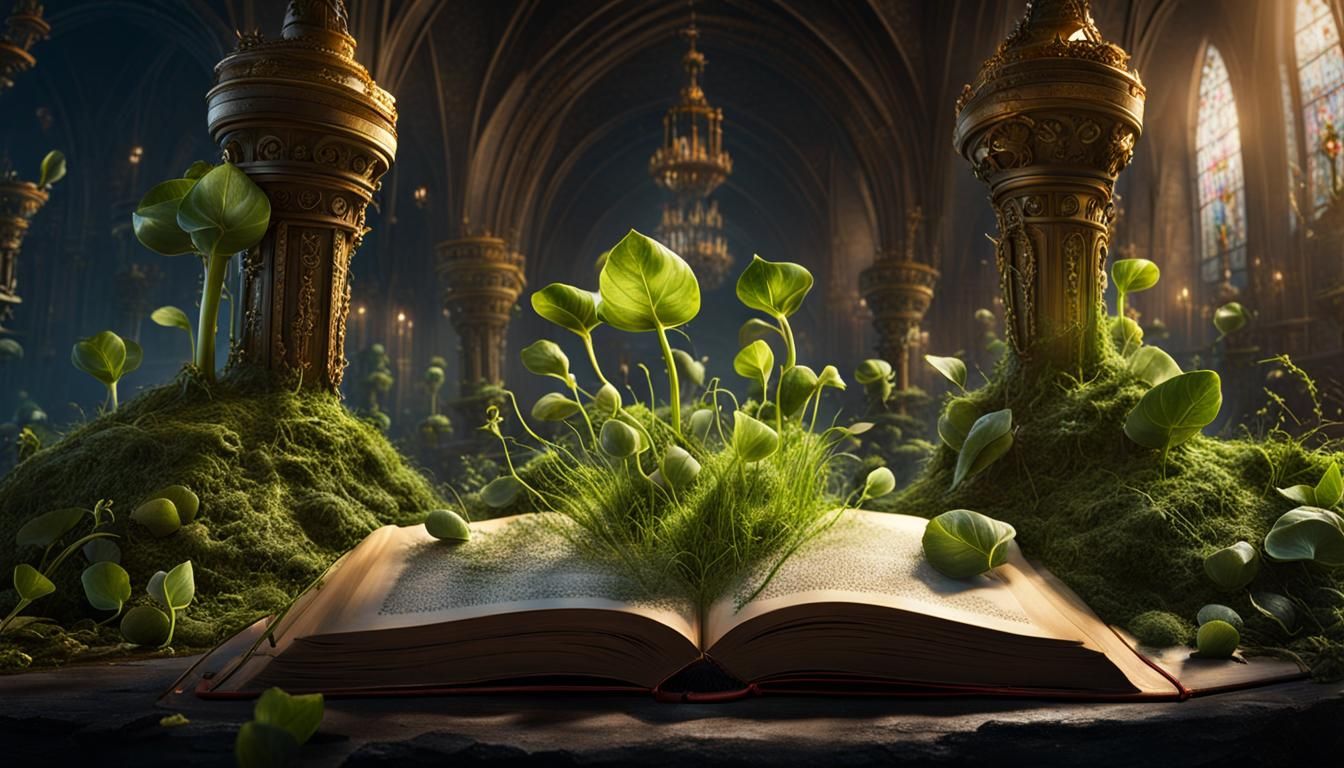 magic book of botany - AI Generated Artwork - NightCafe Creator