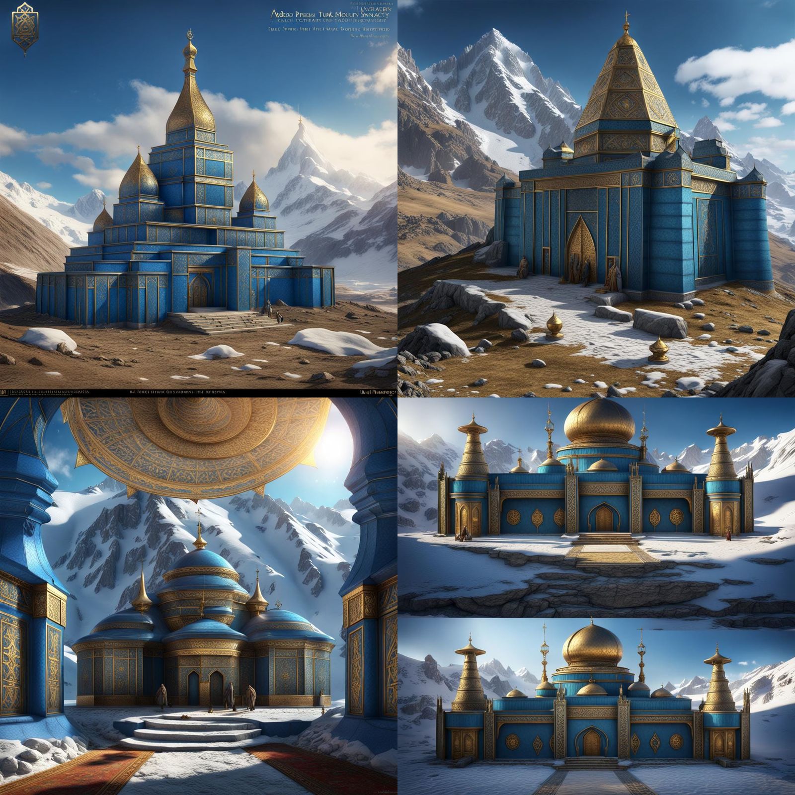 Arabo-persian-turk tibetan high-mountain sanctuary , tundra, south pole ...