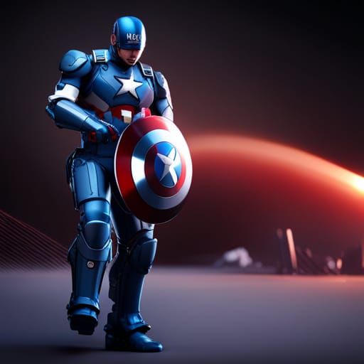 Captain America - AI Generated Artwork - NightCafe Creator