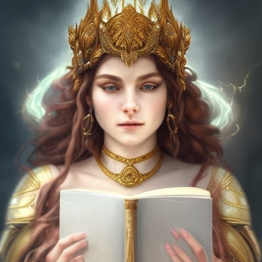 Sumerian Goddess Nidaba - AI Generated Artwork - NightCafe Creator