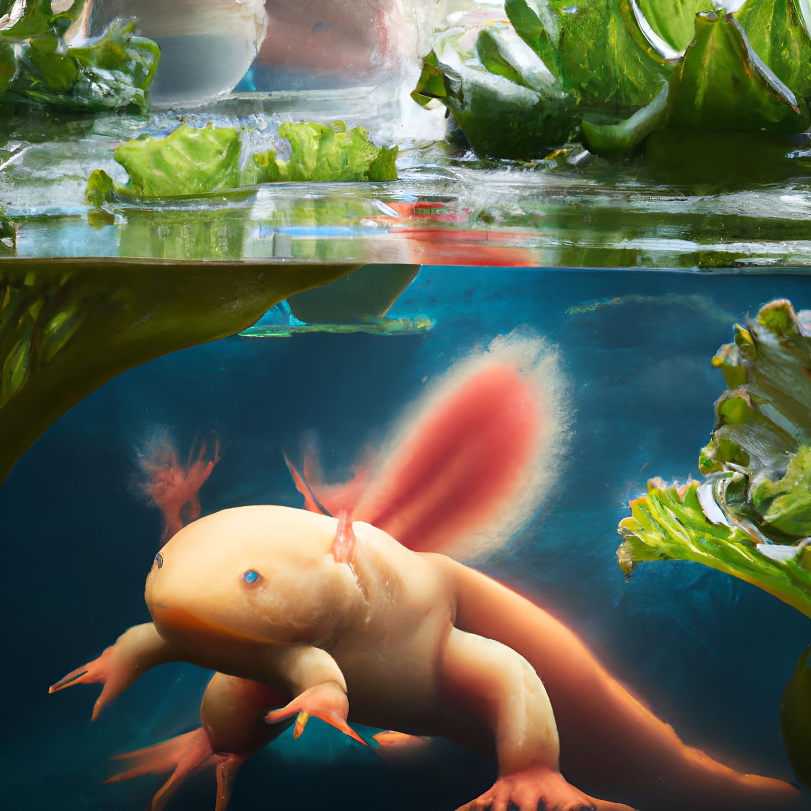 Photorealistic Axolotl - AI Generated Artwork - NightCafe Creator