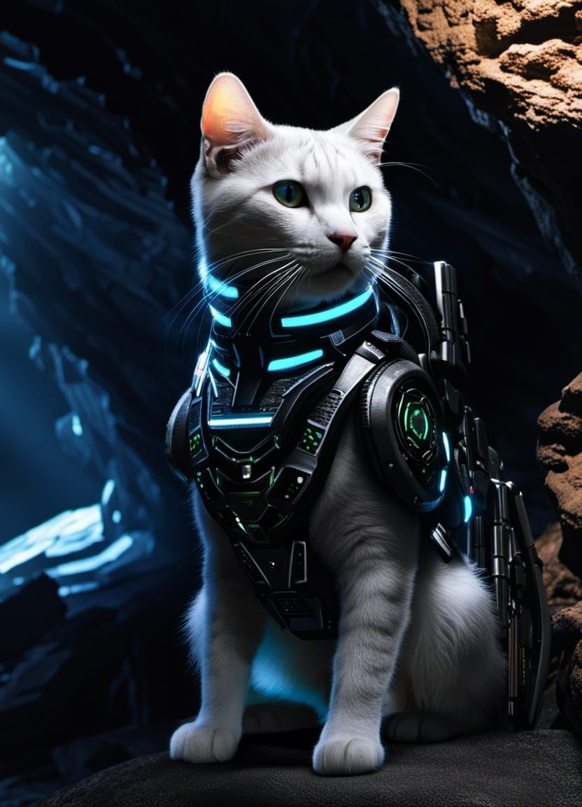 CyberCat - AI Generated Artwork - NightCafe Creator