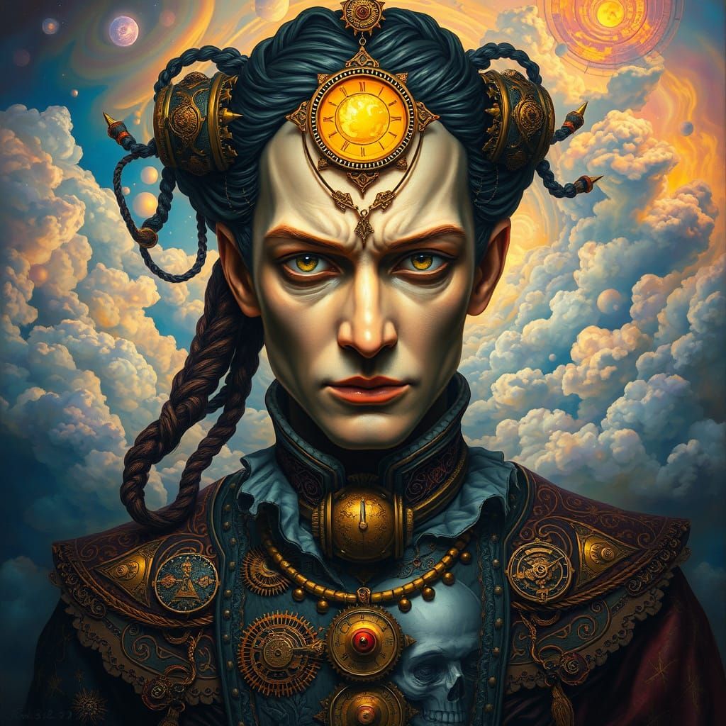 Ethereal Steampunk Enigma - AI Art