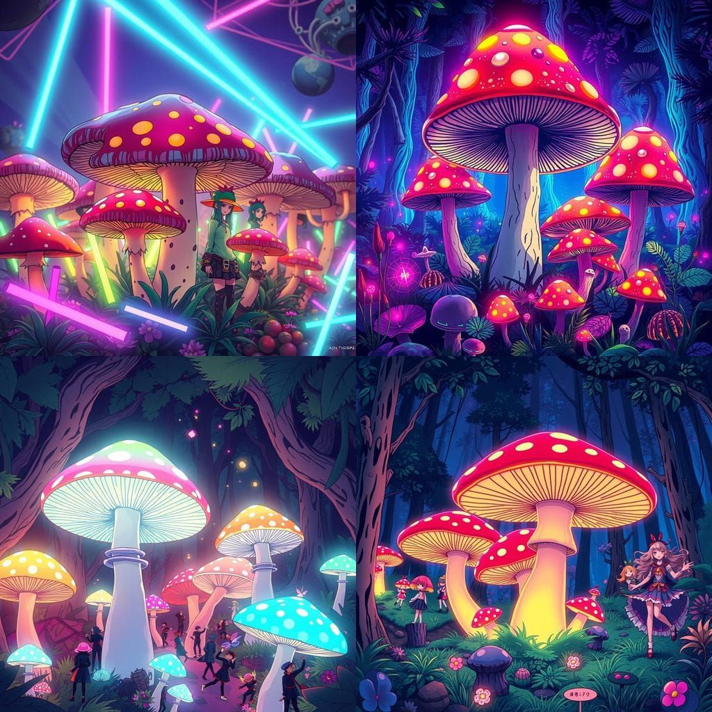 Anime mushroom rave - Anime Mushroom Rave Scene