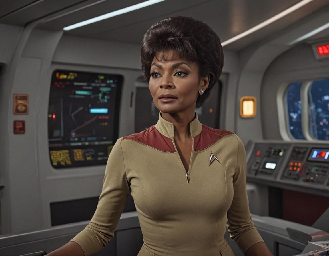 Nichelle Nichols as Nyota Uhura, Star Trek - AI Generated Artwork ...