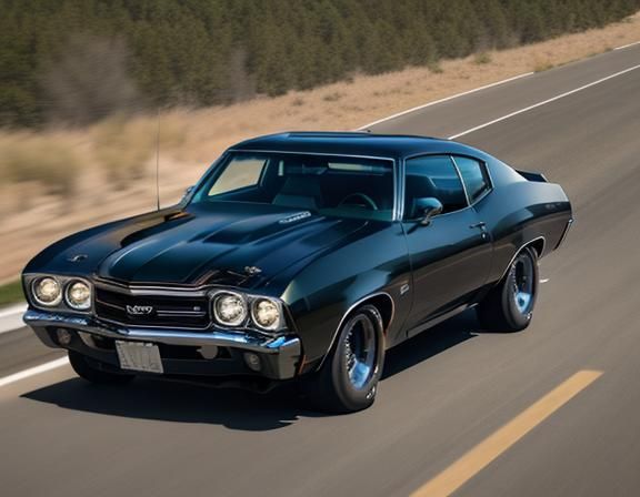 A sleek 1971 Chevrolet Chevelle SS - AI Generated Artwork - NightCafe ...