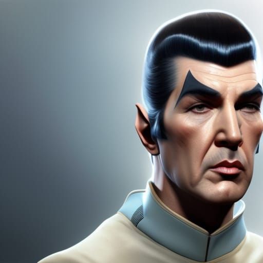 Elvis as Mr. Spock - AI Generated Artwork - NightCafe Creator