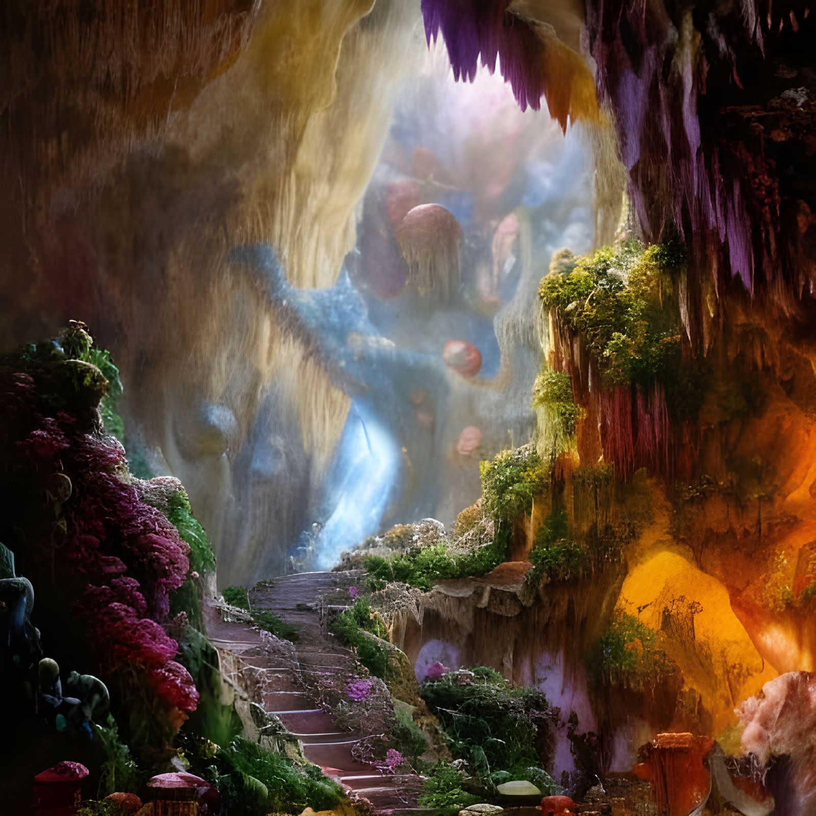The Magic Cave - AI Generated Artwork - NightCafe Creator