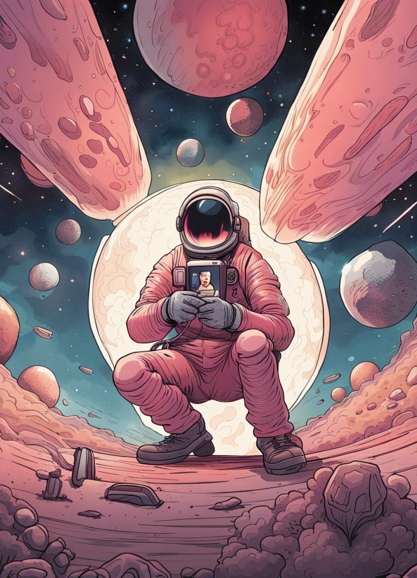 Space influencer - AI Generated Artwork - NightCafe Creator