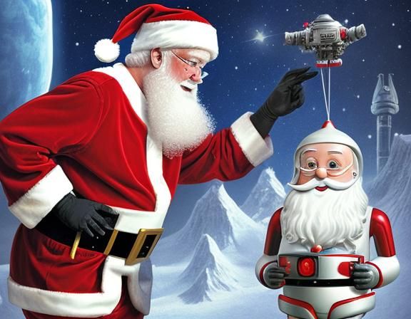 Santa the robot - AI Generated Artwork - NightCafe Creator