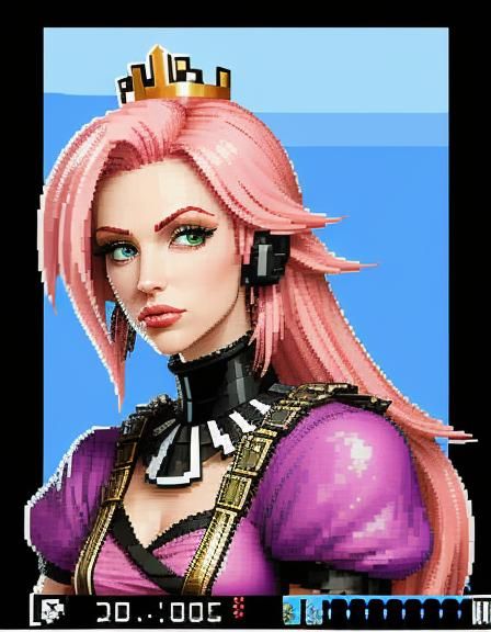 8-Bit Princess II - AI Generated Artwork - NightCafe Creator