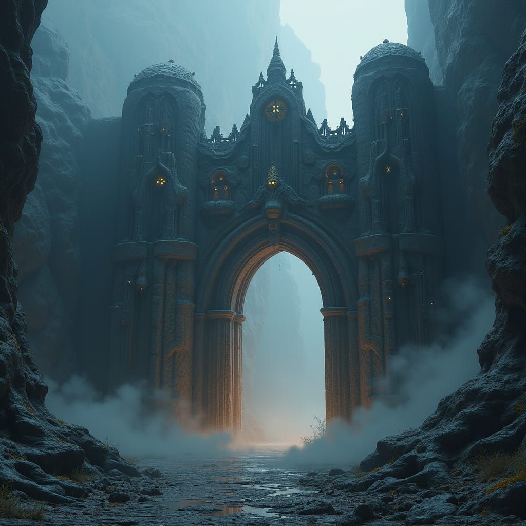 Gates to the Dwarven Mountain Home of Khigrin