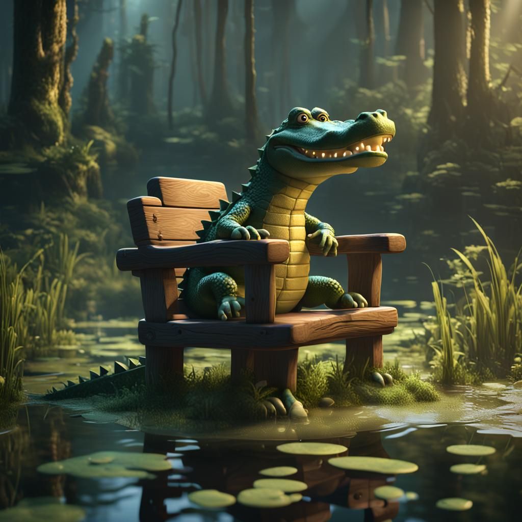 Relaxing Swamp Day - AI Generated Artwork - NightCafe Creator