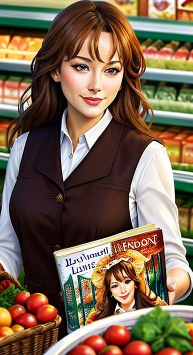 Realistic Storybook Portrait of a Well-Formed Lady... - AI Art