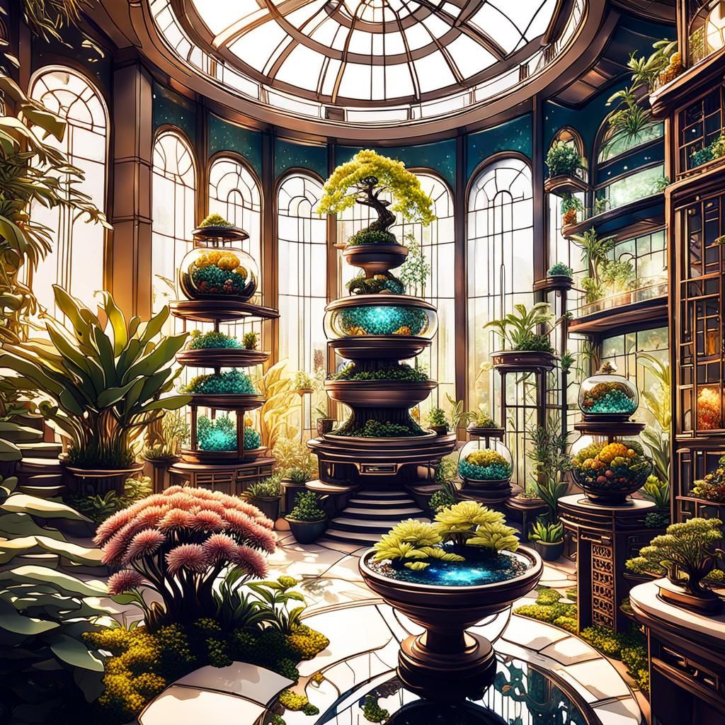 Atrium oasis , 03mar24 - AI Generated Artwork - NightCafe Creator
