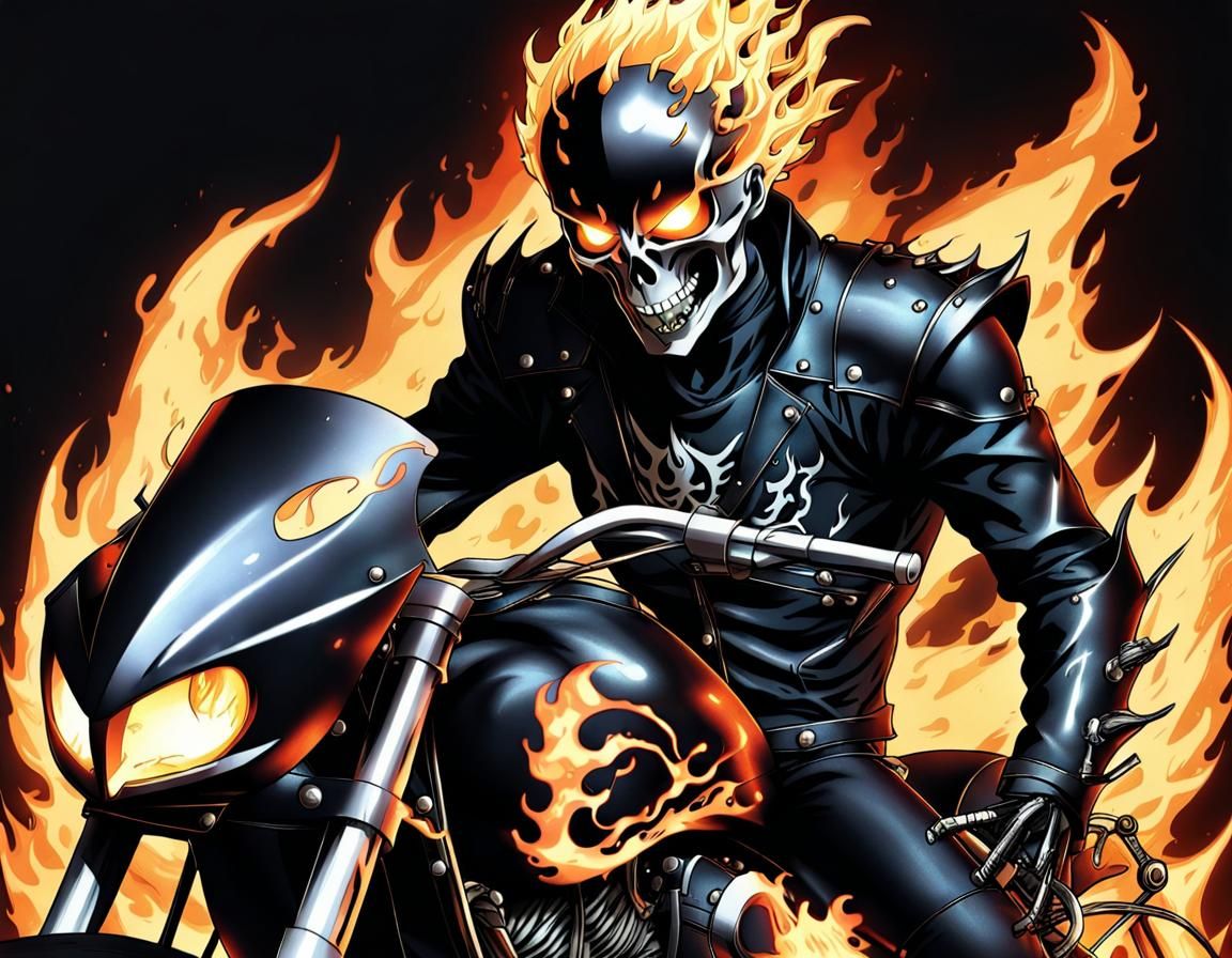 The Ghost Rider! - AI Generated Artwork - NightCafe Creator