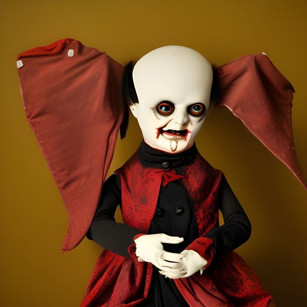 Evil puppet doll 1800s - AI Generated Artwork - NightCafe Creator