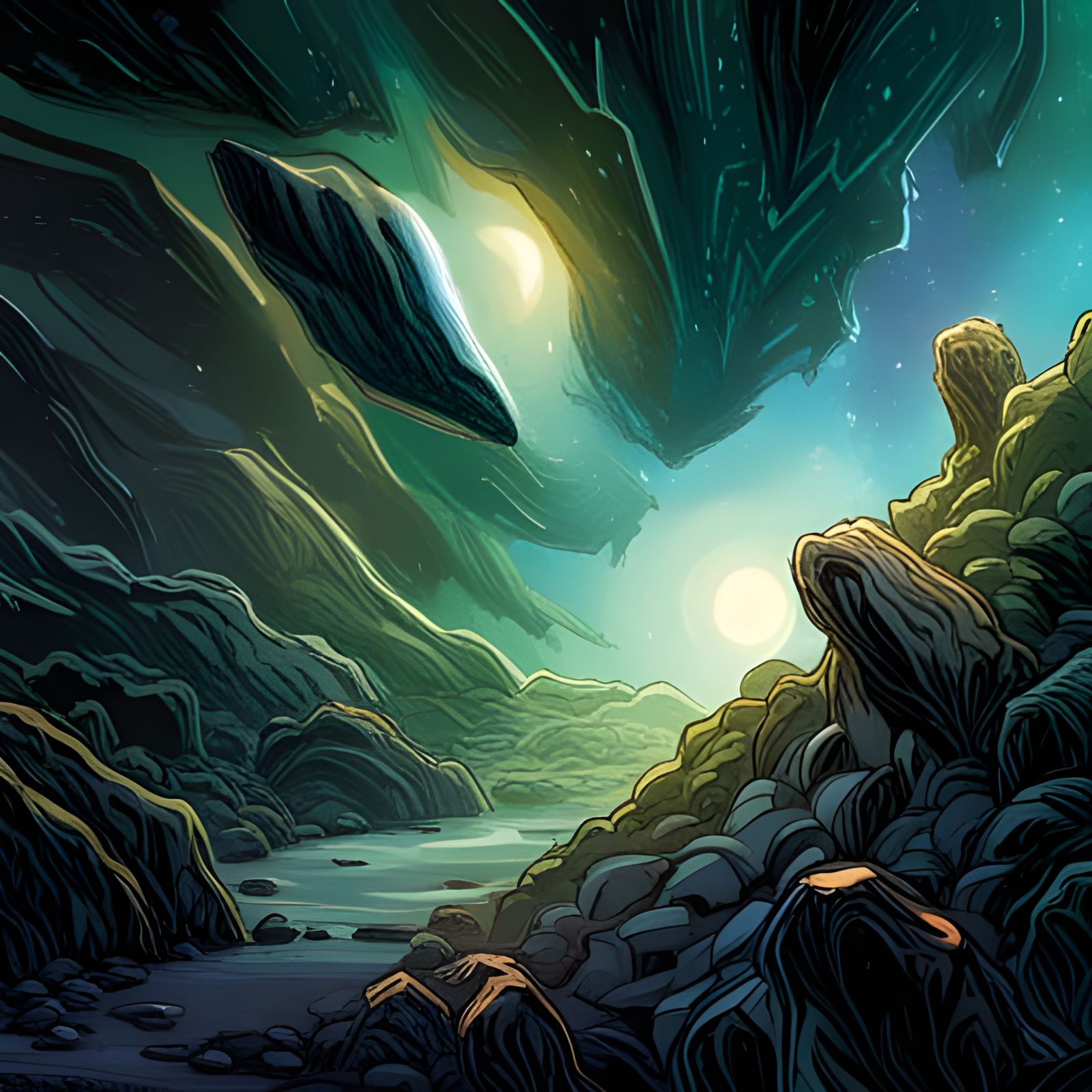 Distant World - AI Generated Artwork - NightCafe Creator