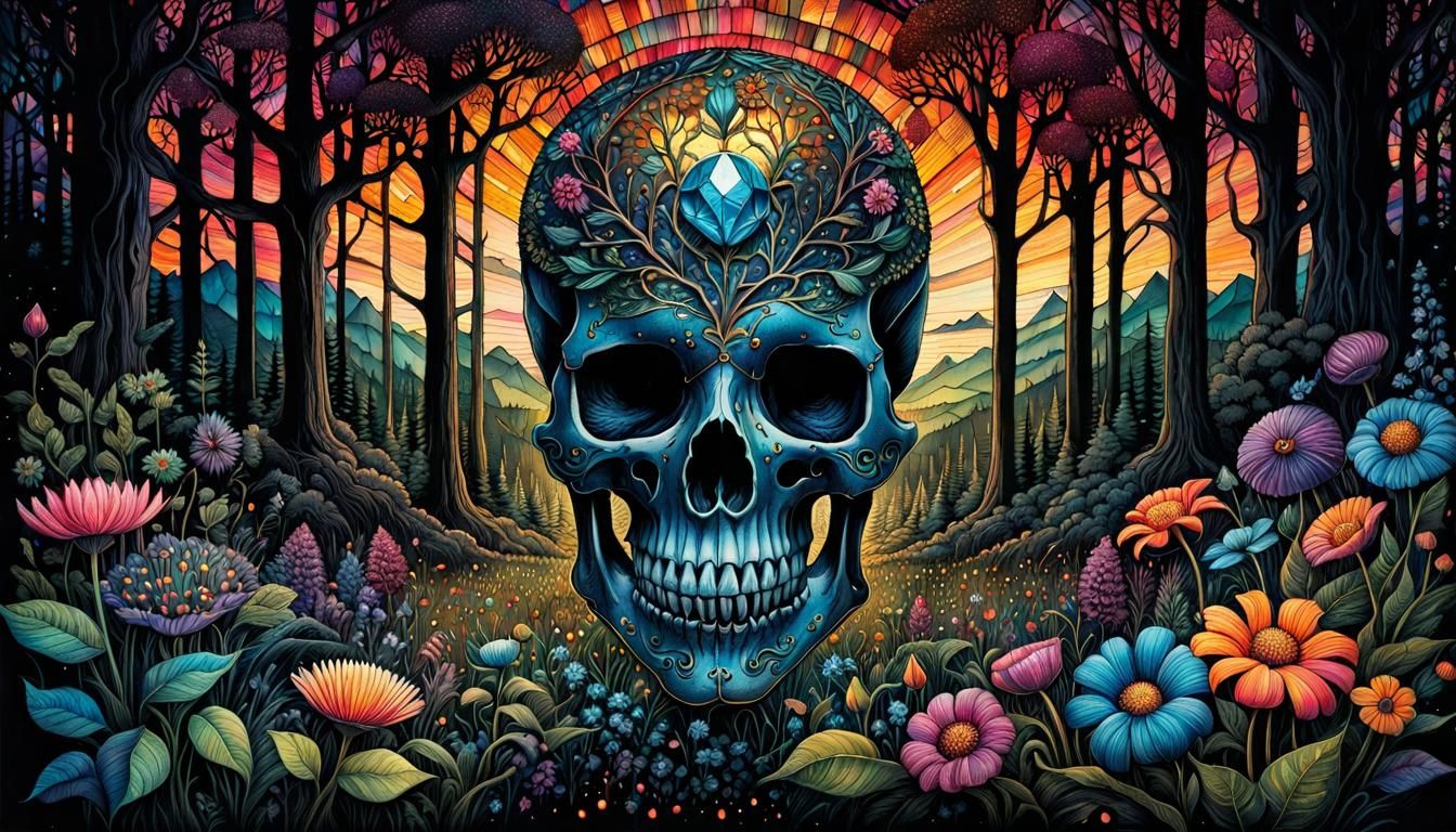 Skull - AI Generated Artwork - NightCafe Creator