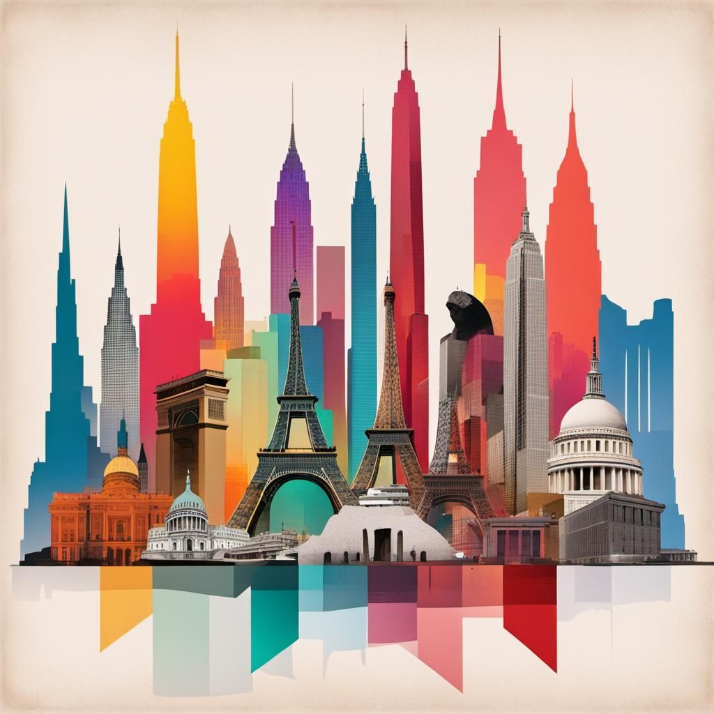 World Collage - AI Generated Artwork - NightCafe Creator