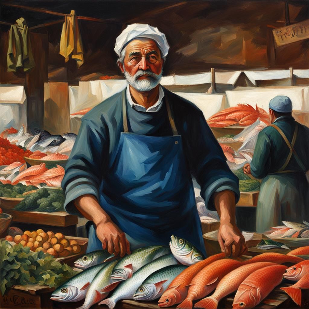 Fishmonger - AI Generated Artwork - NightCafe Creator