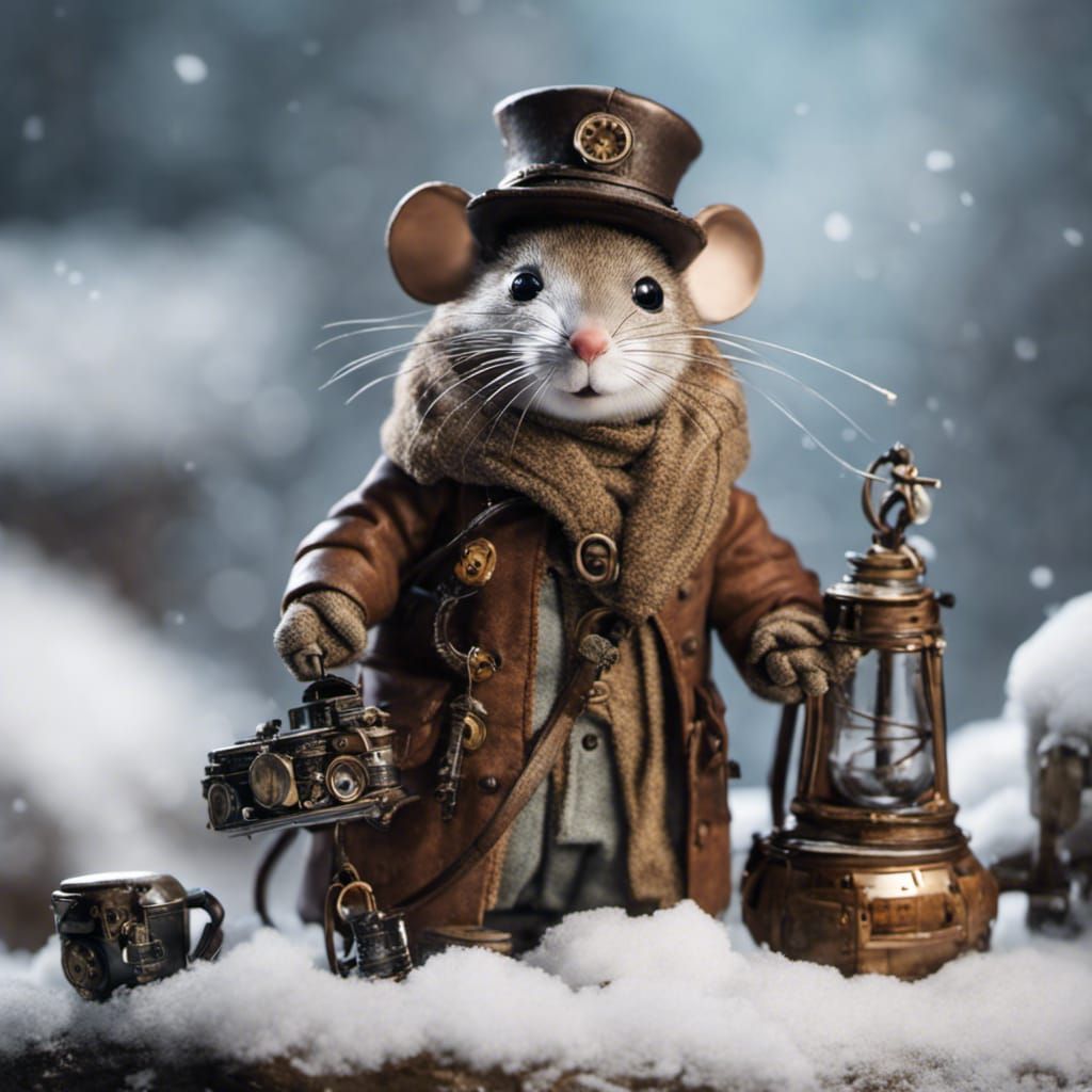 Winter Mouse - AI Generated Artwork - NightCafe Creator