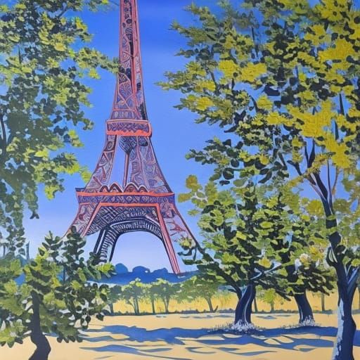 Eiffel tower - AI Generated Artwork - NightCafe Creator