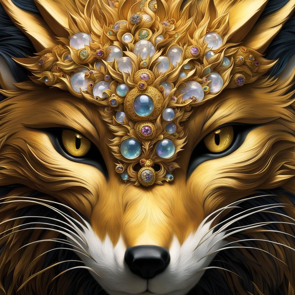 Mythical fox kitsune thing - AI Generated Artwork - NightCafe Creator