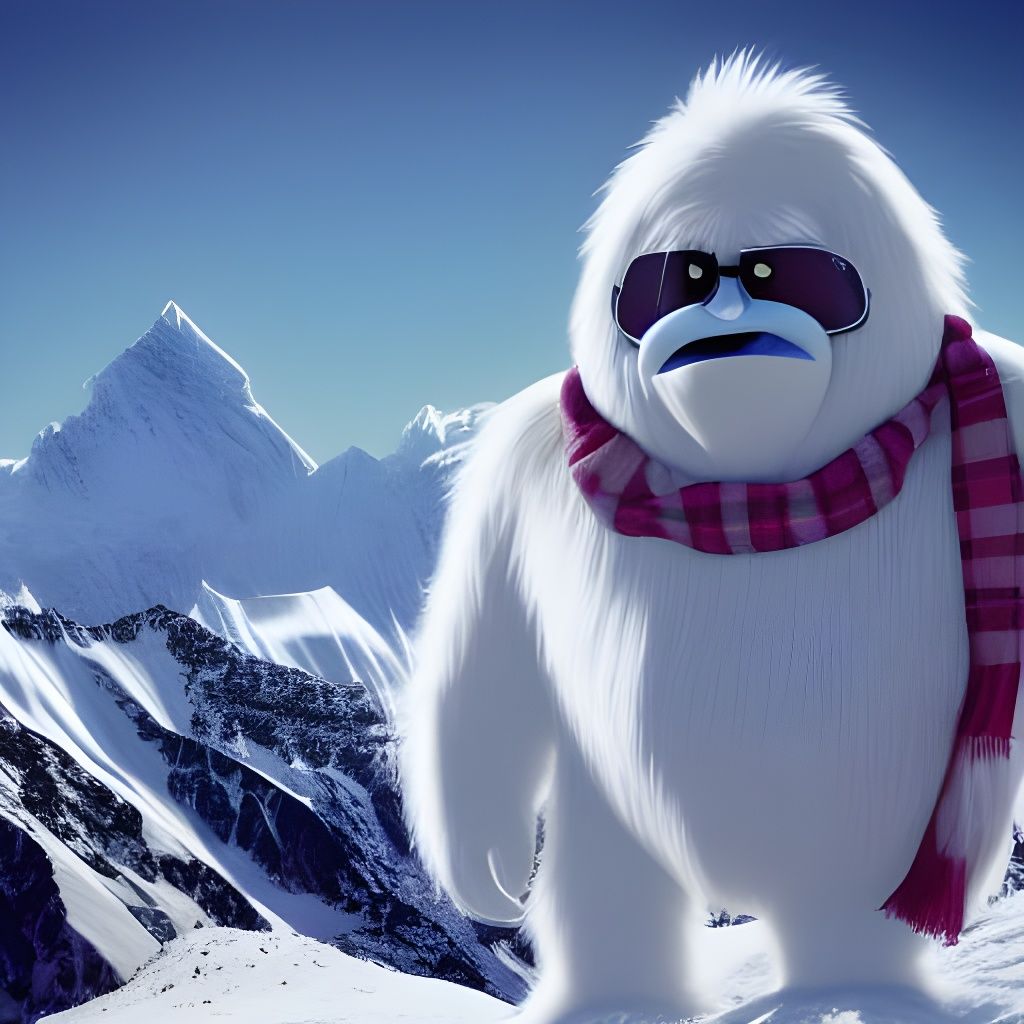 Fashionable Yeti - AI Generated Artwork - NightCafe Creator