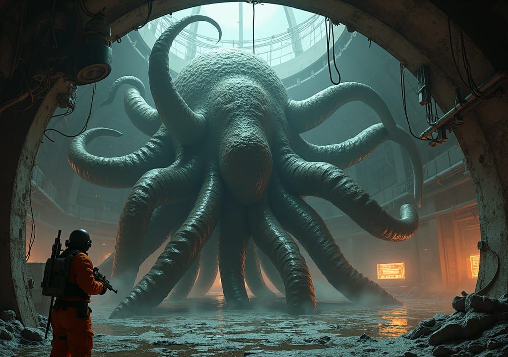 This multi-tentacled creature resides in a silo.