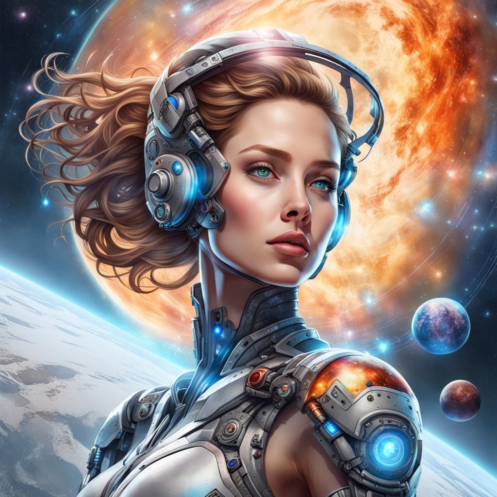 Futuristic high-tech cyborg - AI Generated Artwork - NightCafe Creator