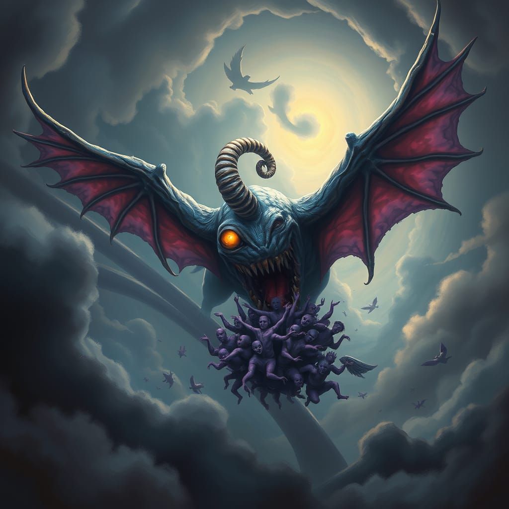 One eyed one horned flying purple people eater.