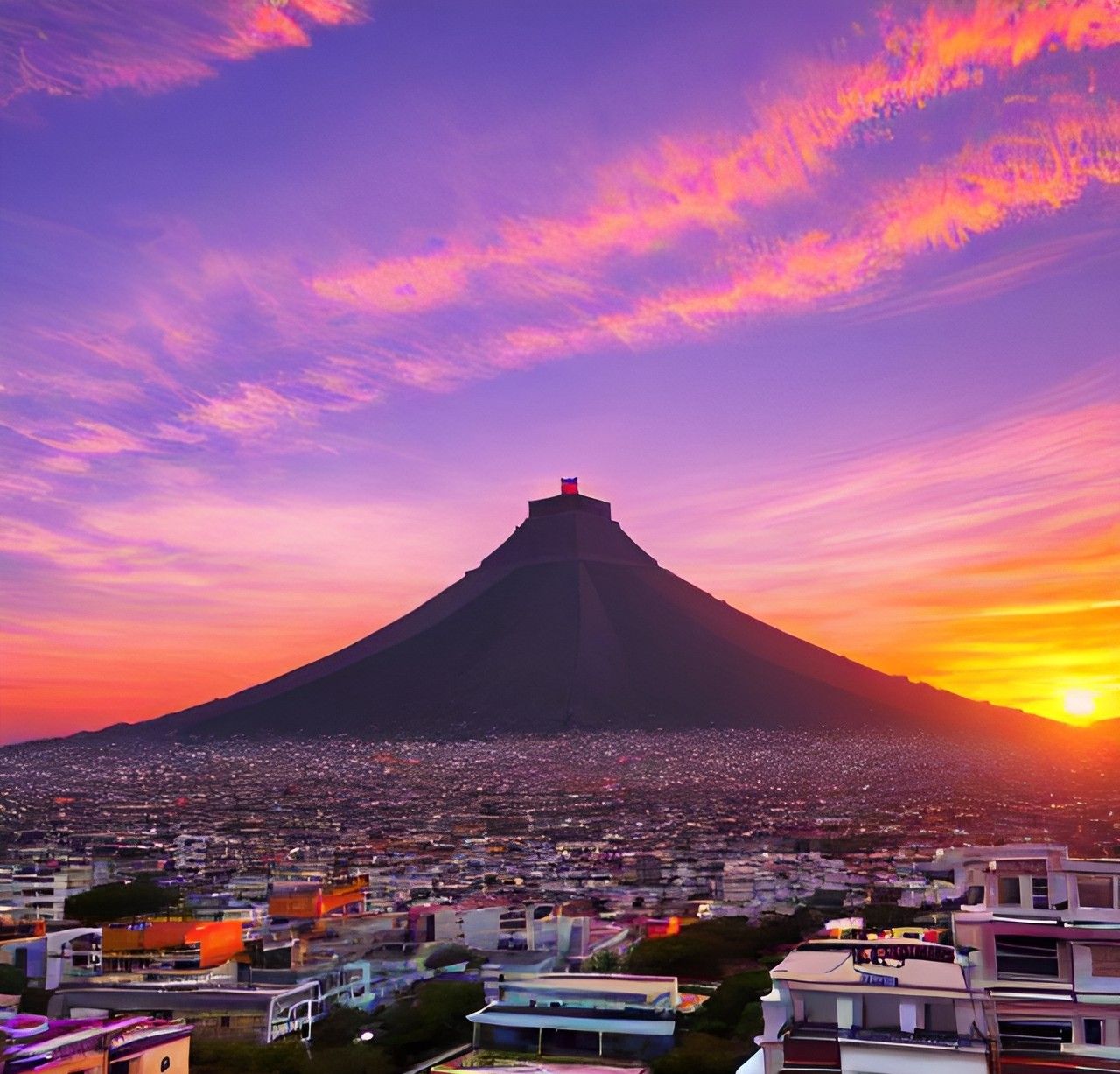 Mexican Sunset - AI Generated Artwork - NightCafe Creator