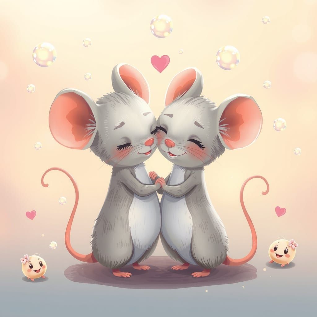 Mouse Couple in love - Mouse Couple in love