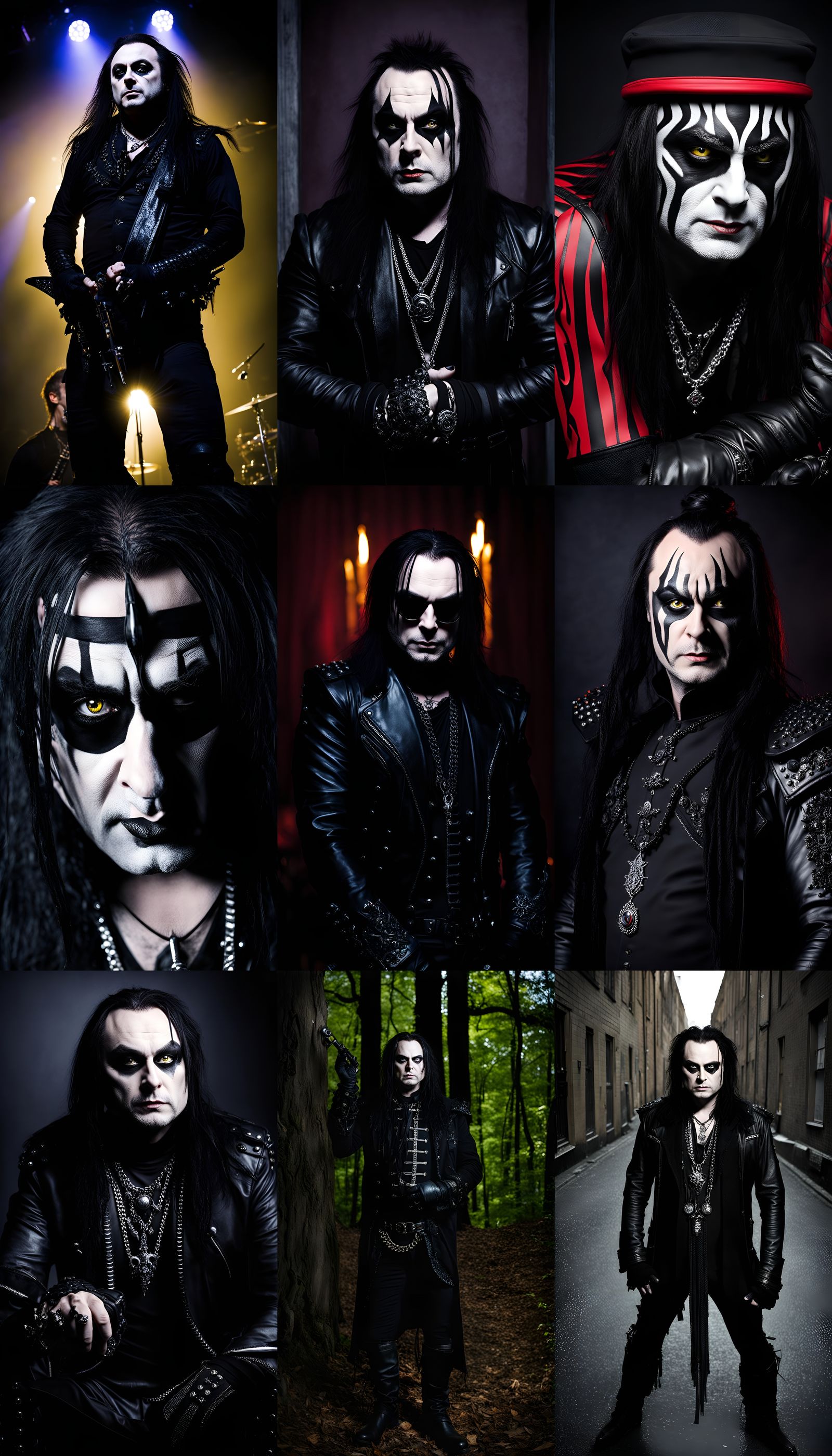 Dani Filth, obscura, 50mm lens, ray tracing, shadow depth, 32k - AI ...