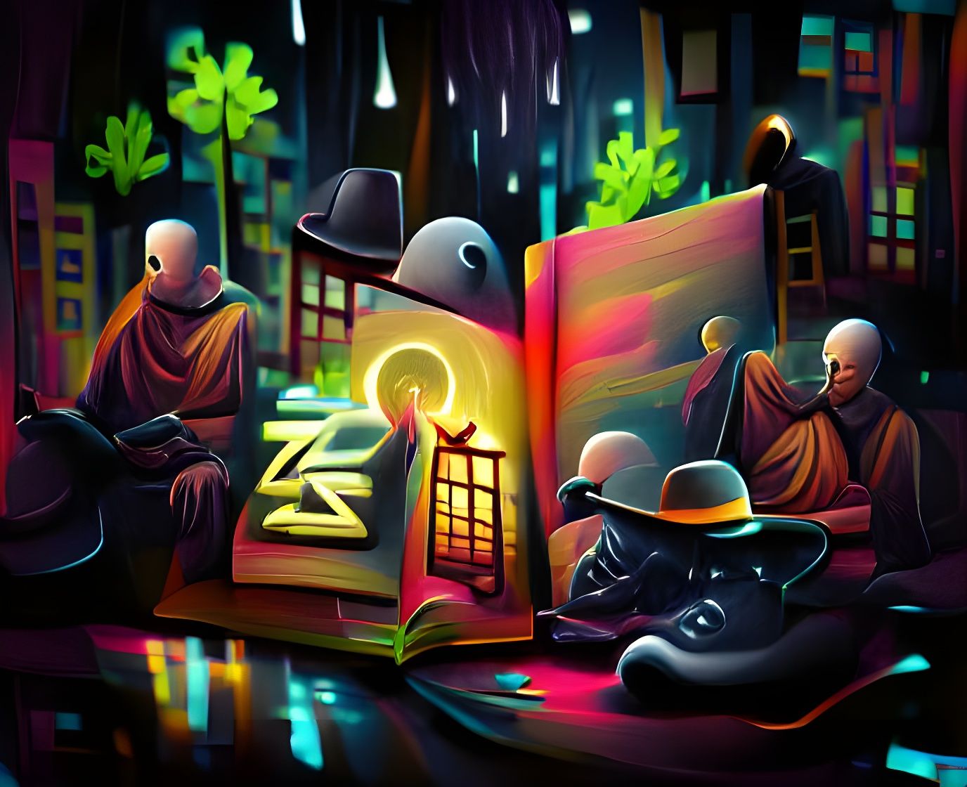 Zen Noir III - AI Generated Artwork - NightCafe Creator