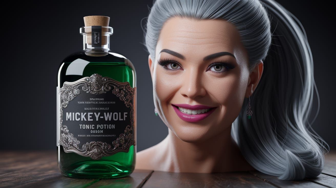 MICKEYWOLF TONIC POTION - Stunning Realistic Bottle of Ench...