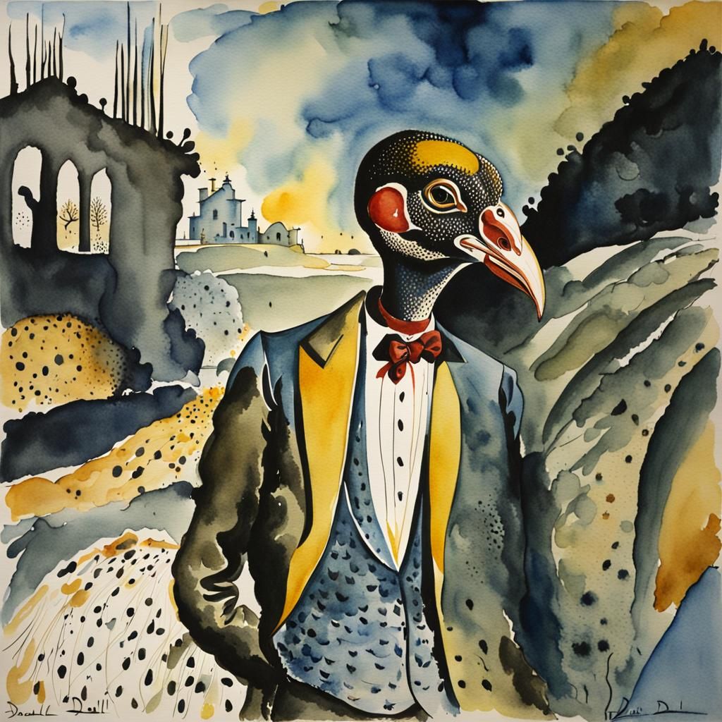 Mr. Guinea Fowl - AI Generated Artwork - NightCafe Creator