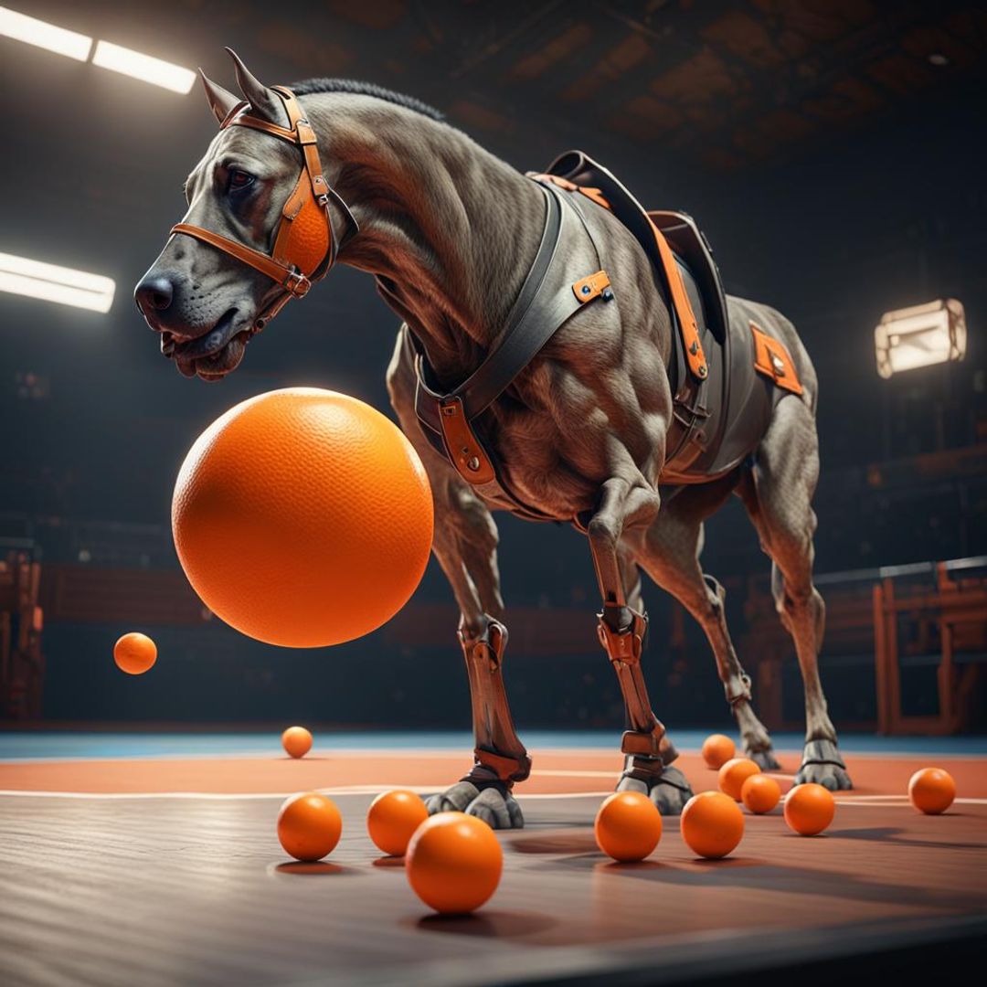 We're careful about orange ping pong balls because people might think ...