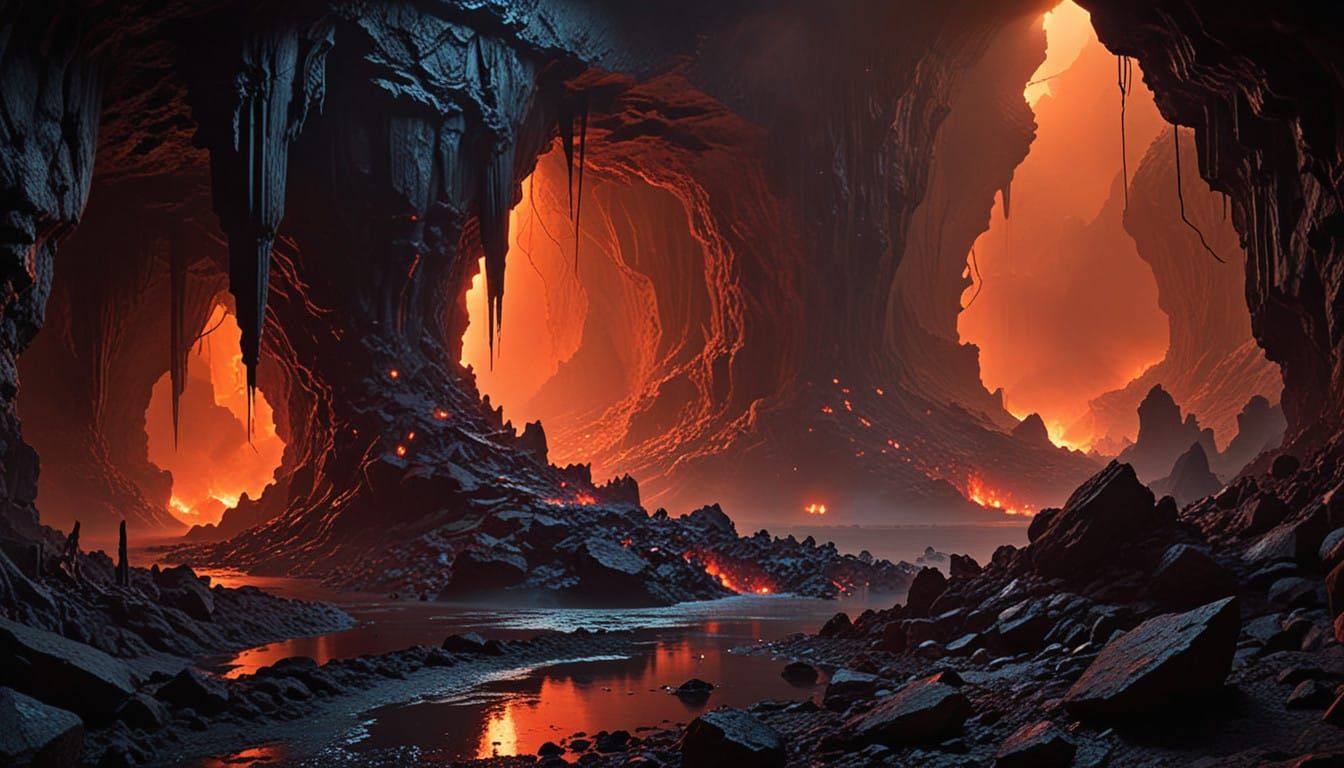 DEVILS CAVE - Colossal Red Cave in the Underworld Abyss