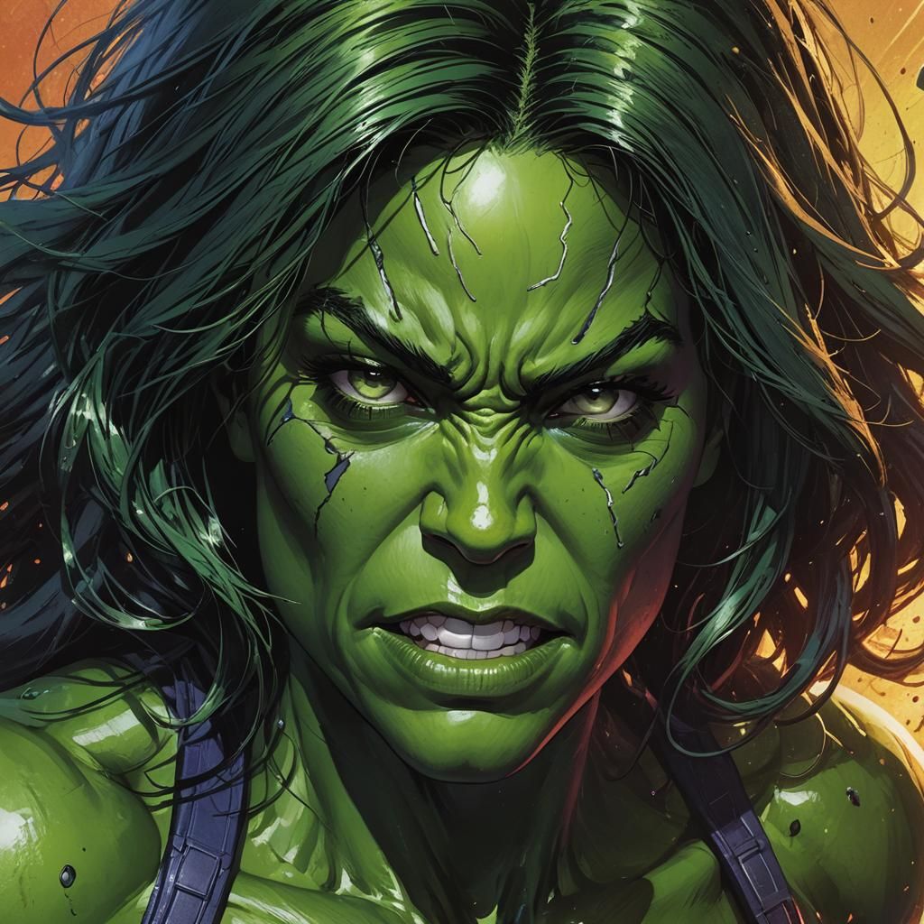 She-Hulk - AI Generated Artwork - NightCafe Creator