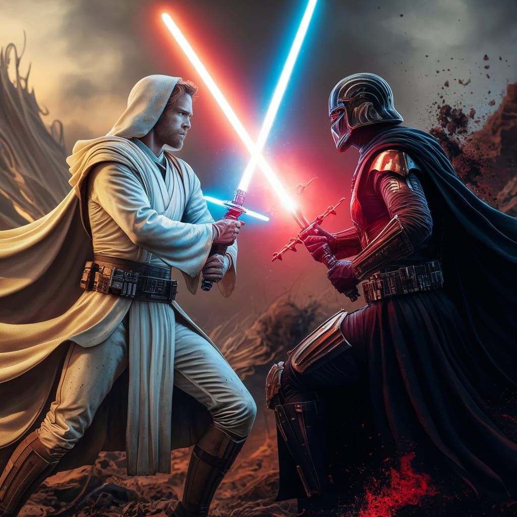 Good vs Evil: Use the Force - AI Generated Artwork - NightCafe Creator