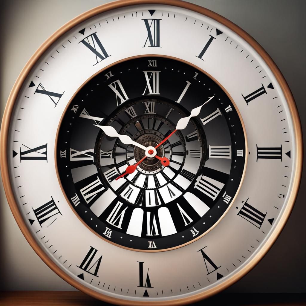 Illusion Clock - AI Generated Artwork - NightCafe Creator