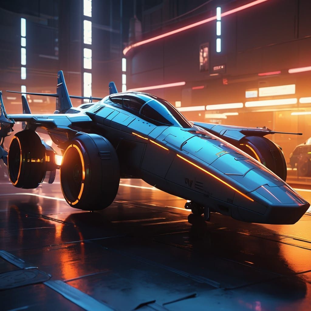 Futuristic Variable Fighter Valkyrie Roy Focker Cu... - AI Art